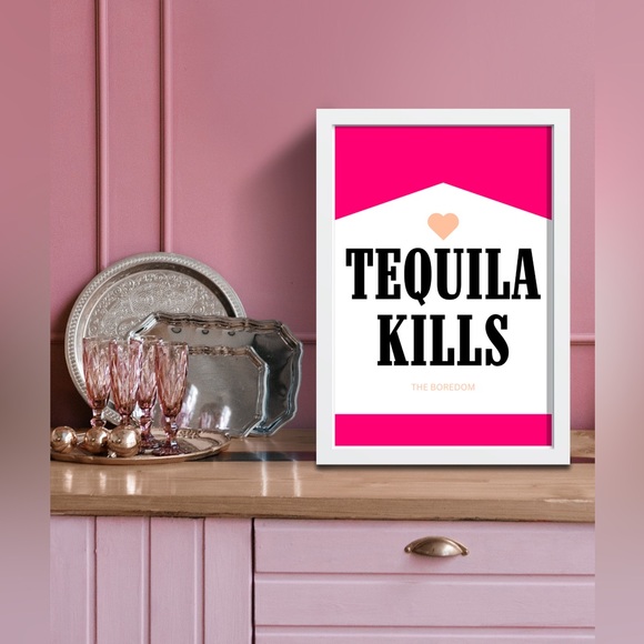 Art | Tequila Vintage Inspired Recipe Paperboard Print | Poshmark